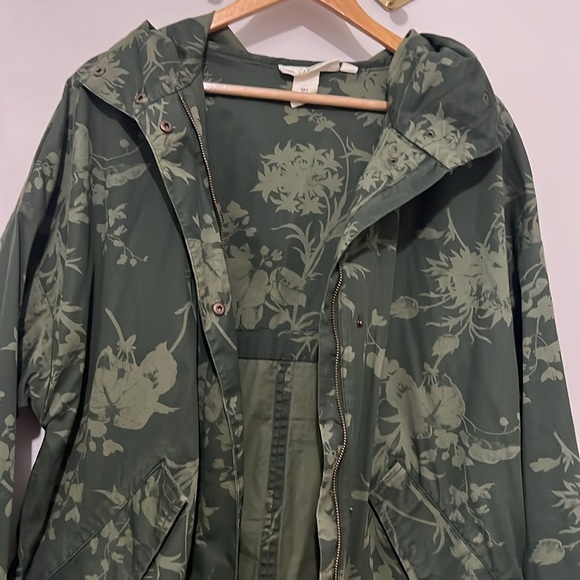 H&M | Jackets & Coats | Logg Hm Floral Print Trench Coat | Poshmark